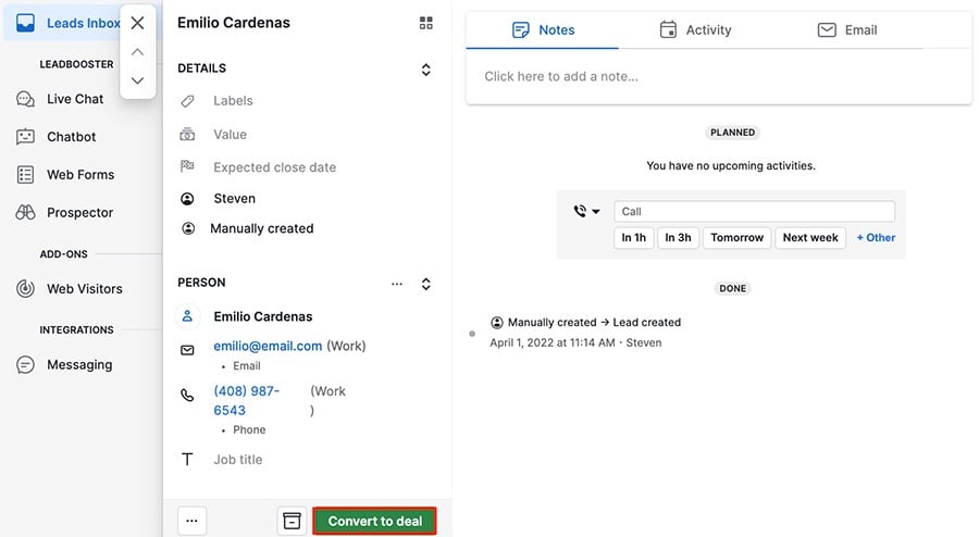 Leads vs. deals - Knowledge Base | Pipedrive